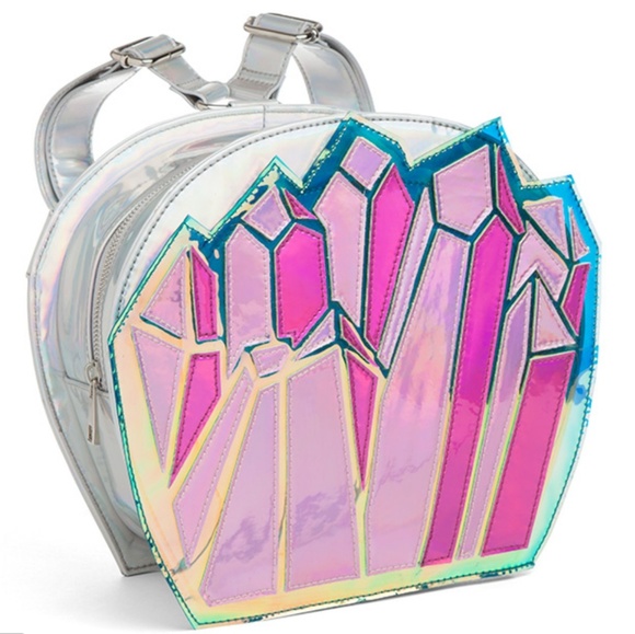 Thinkgeek | Bags | Quartzy Holographic Backpack | Poshmark